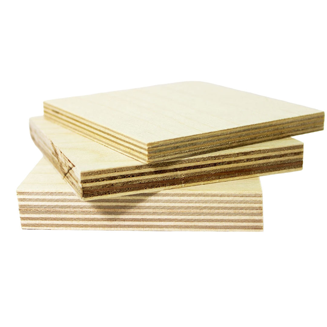 Baltic Birch Plywood Sheets - 1/8 x 12x12 Plywood – MakerStock