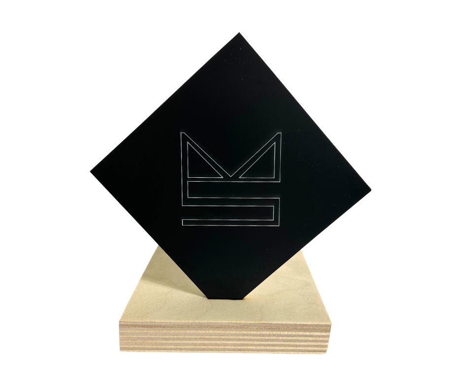Duets Laser XT Acrylic - Matte Black/White - 2 Ply – MakerStock