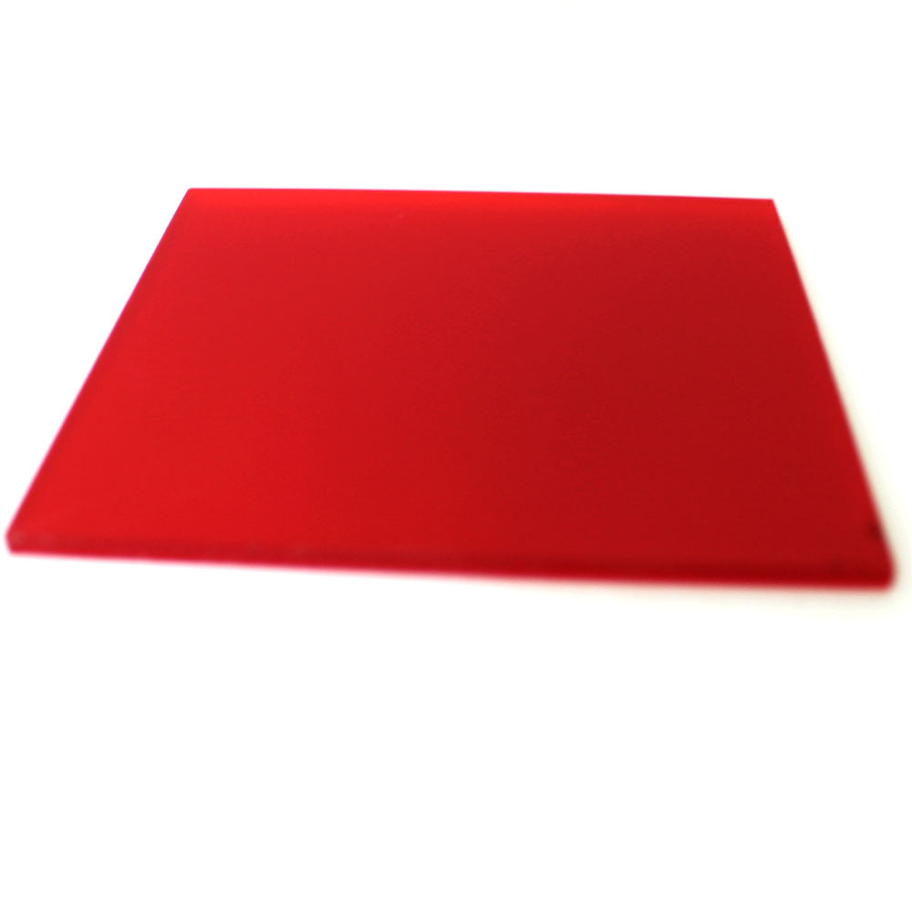 Cherry Red Frosted Matte Acrylic Sheet – MakerStock