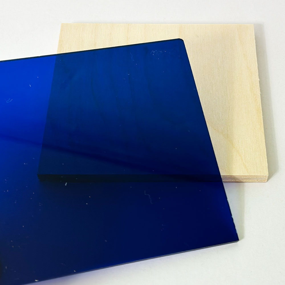 Dark Blue Transparent Acrylic for Laser Cutting – MakerStock
