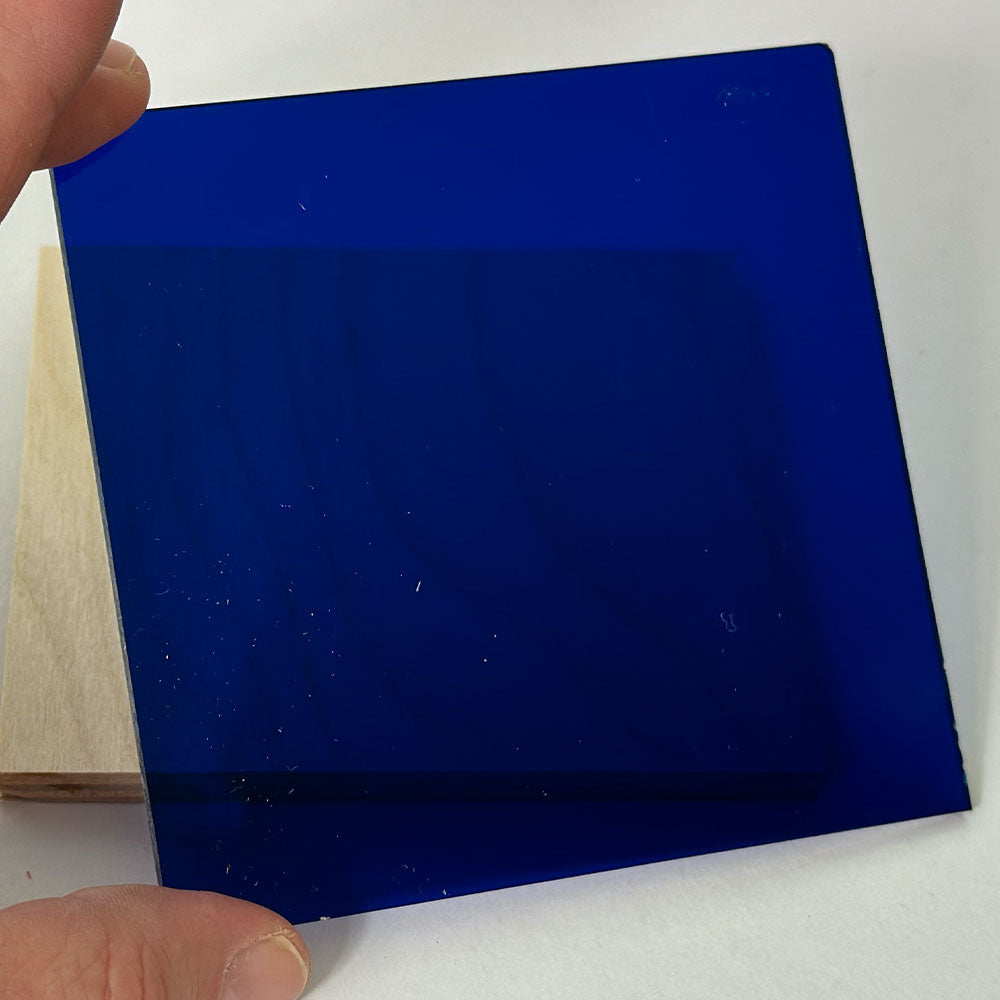 Dark Blue Transparent Acrylic for Laser Cutting – MakerStock