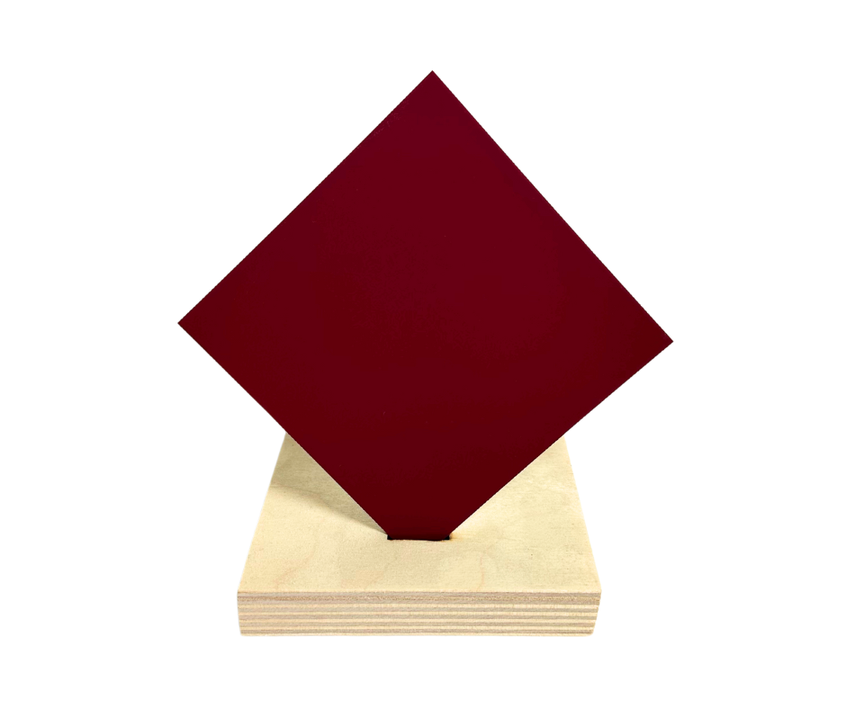 Duets Laser XT Acrylic - Maroon/White - 2 Ply – MakerStock