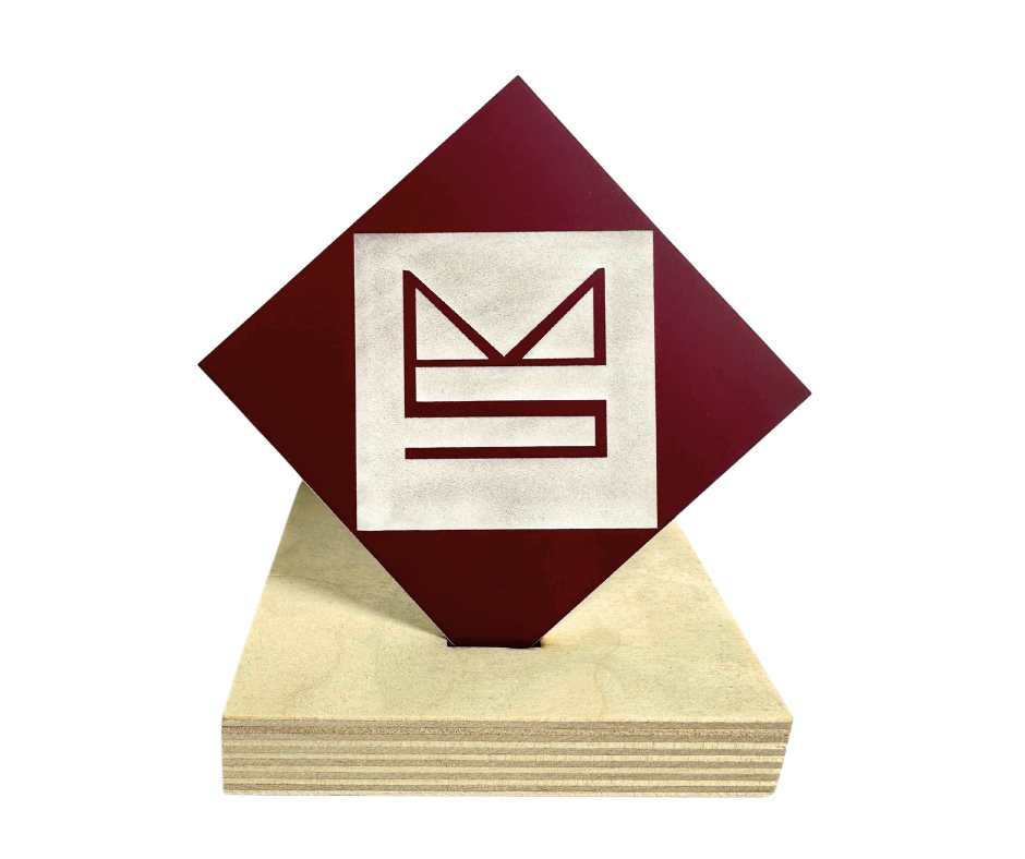 Duets Laser XT Acrylic - Maroon/White - 2 Ply – MakerStock