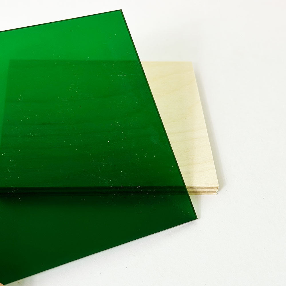 Green Transparent Acrylic for Laser Cutting – MakerStock