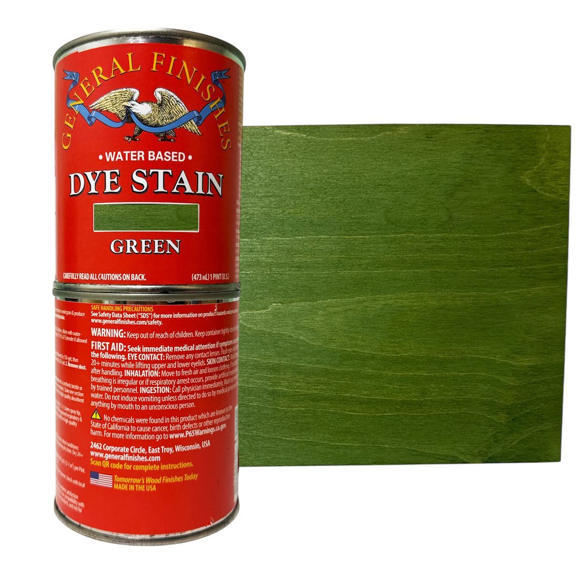 Green General Finishes Water Based Dye Stain – MakerStock