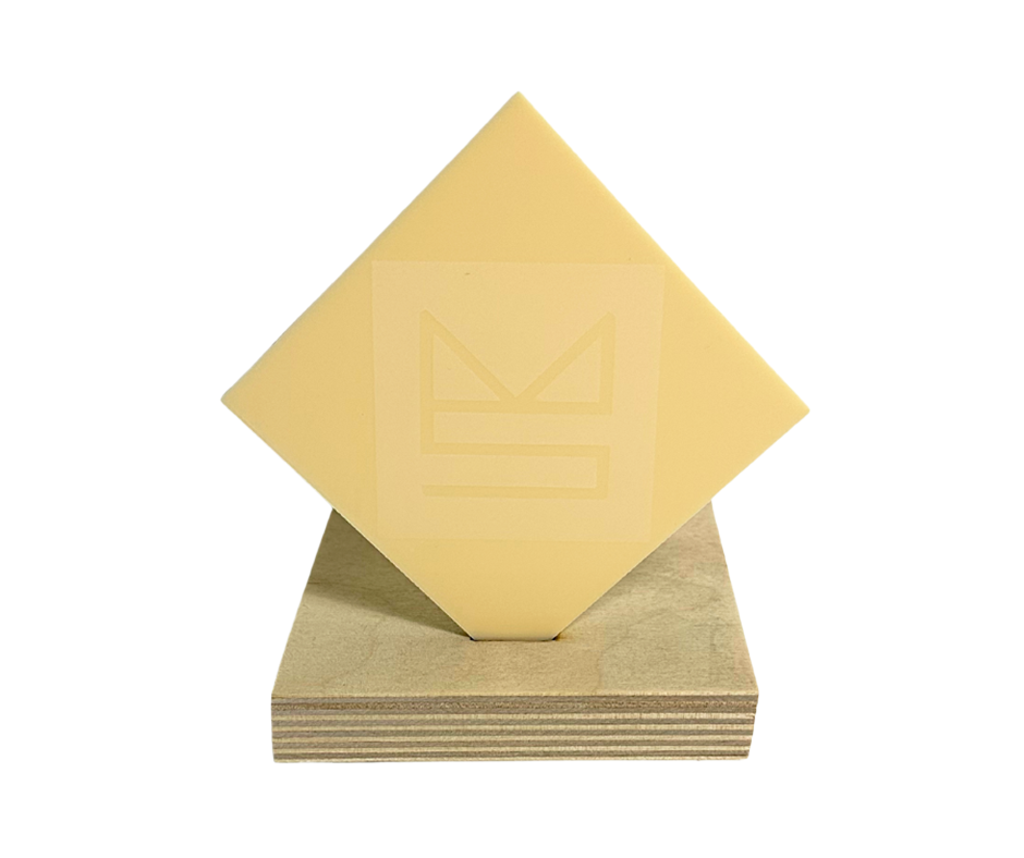 Custard Yellow Opaque Acrylic for Laser Cutting and Engraving – MakerStock