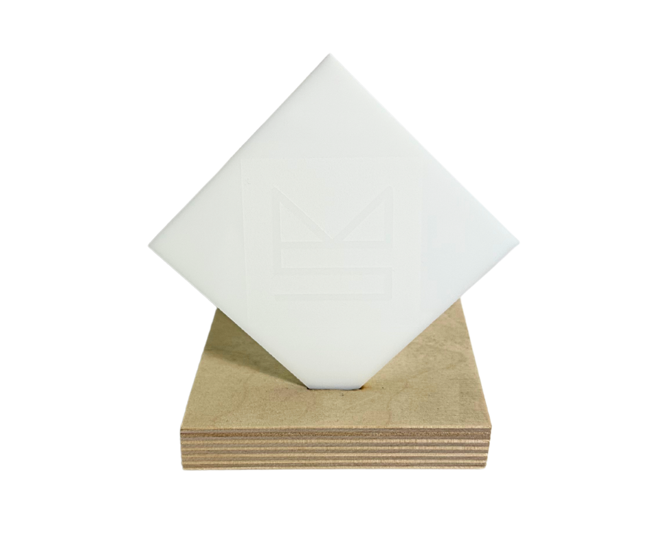 White Nearly Opaque Cast Acrylic Sheets for Laser Cutting & Engraving ...