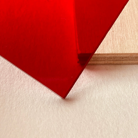 Red Transparent Acrylic for Laser Cutting – MakerStock